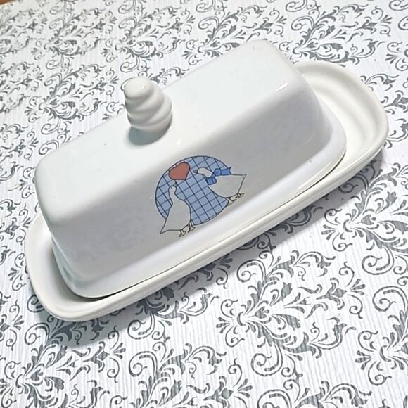 Vintage | Dining | Vintage 8s Aunt Rhody Geese Ducks Hearts Kitch ...